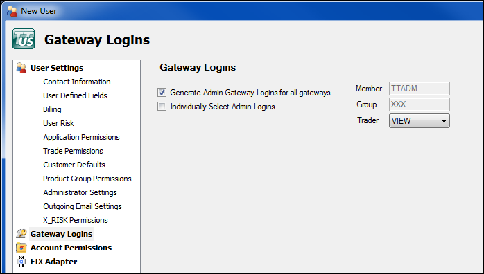 Gateway Login