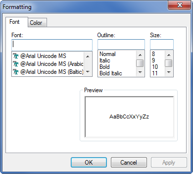Formatting Fonts | Trading Technologies